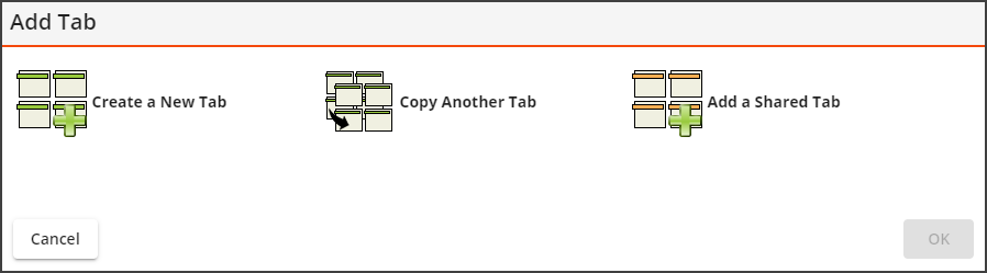 Dashboard Tabs Setup